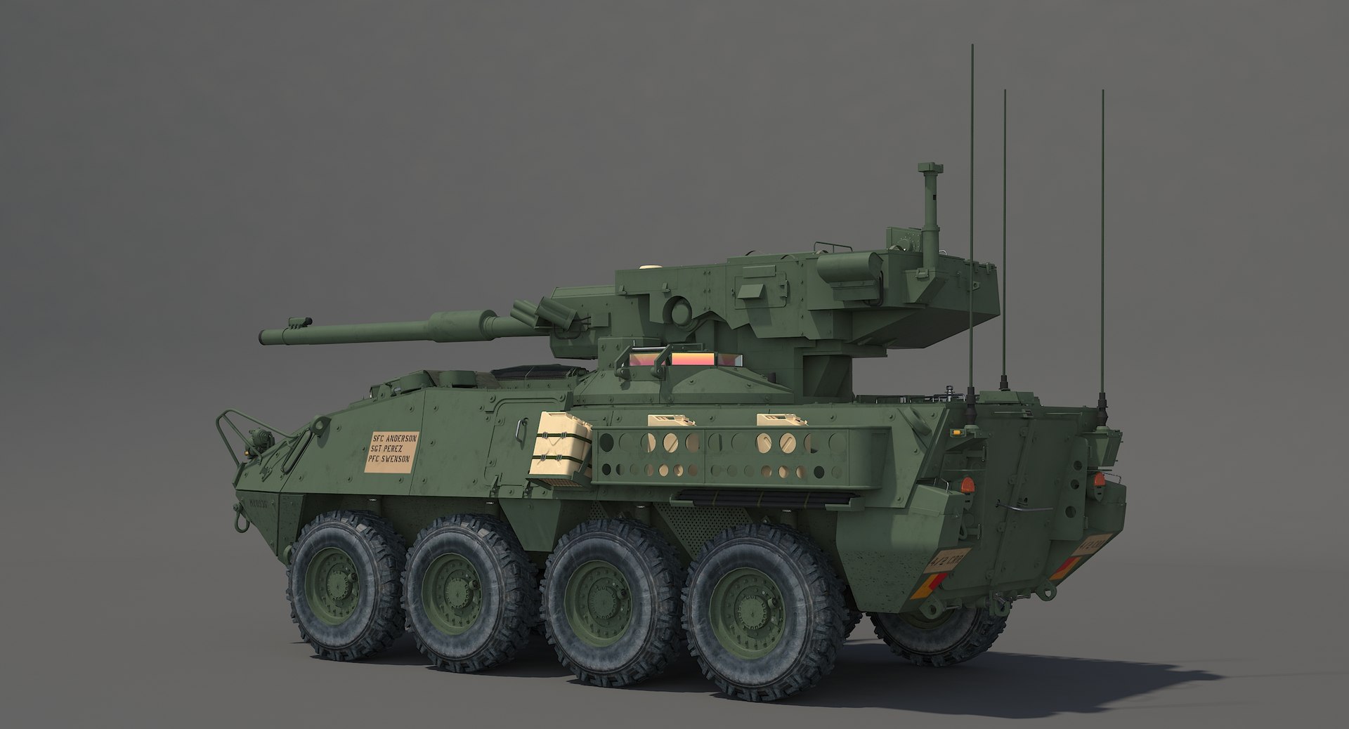 M1128 MGS Tank Destroyer 3D - TurboSquid 2174405