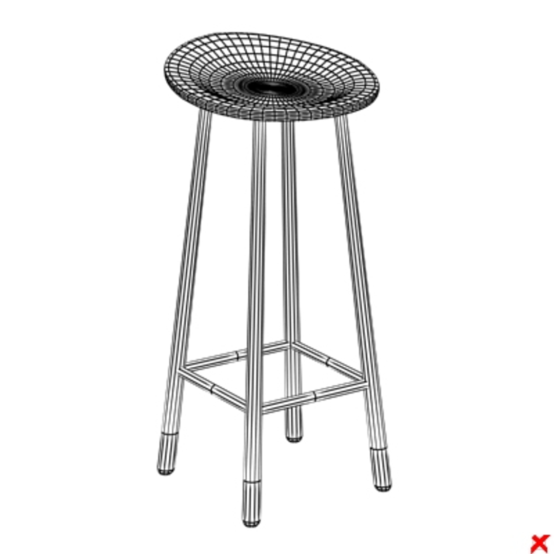 3ds max bar stool
