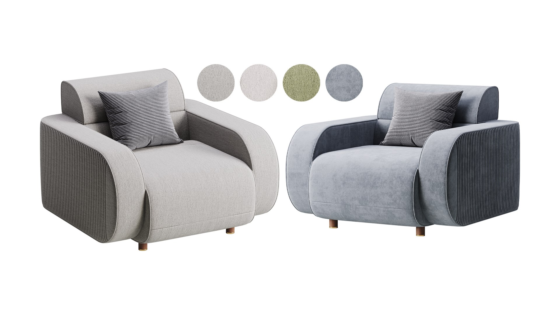 3D ARMCHAIR ROLLINS Model - TurboSquid 2373044