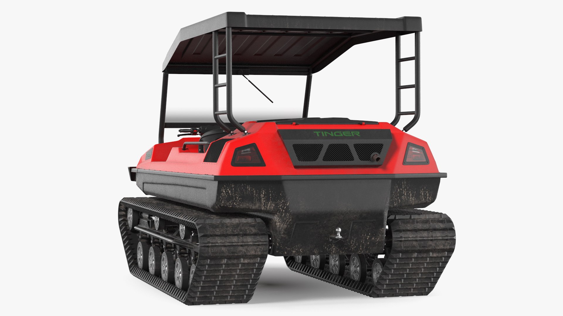 High Mobility ATV Tinger Old Red Rigged 3D - TurboSquid 2001449