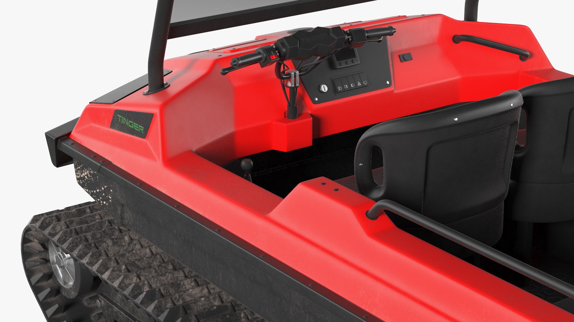 High Mobility ATV Tinger Old Red Rigged 3D - TurboSquid 2001449