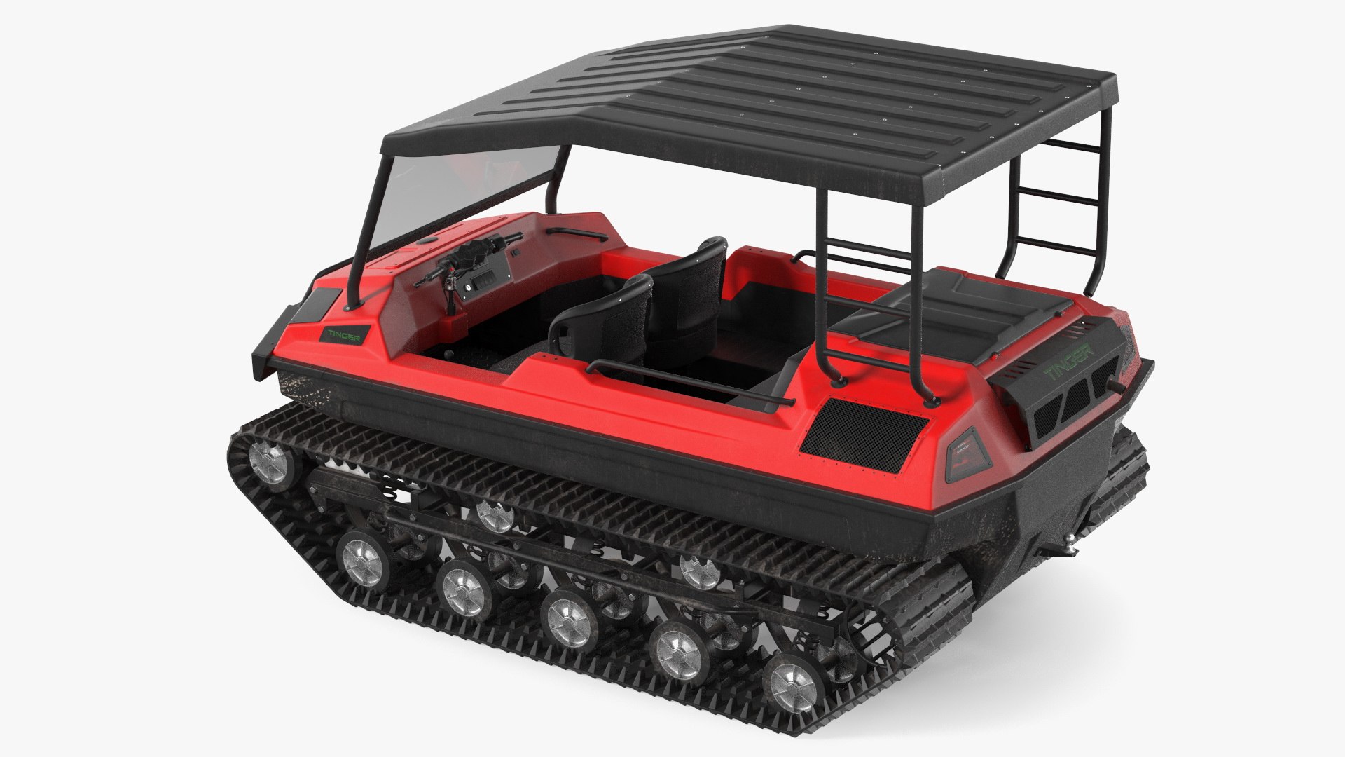 High Mobility ATV Tinger Old Red Rigged 3D - TurboSquid 2001449