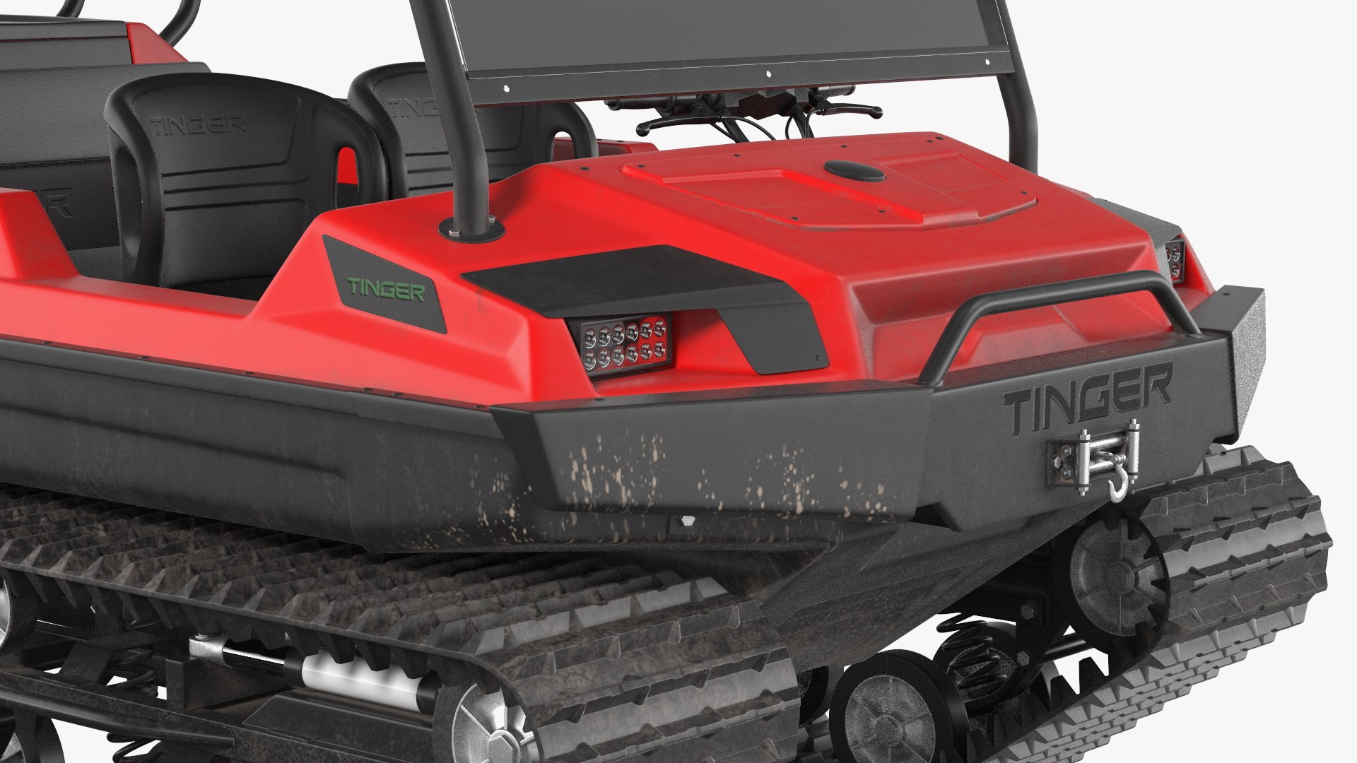 High Mobility ATV Tinger Old Red Rigged 3D - TurboSquid 2001449