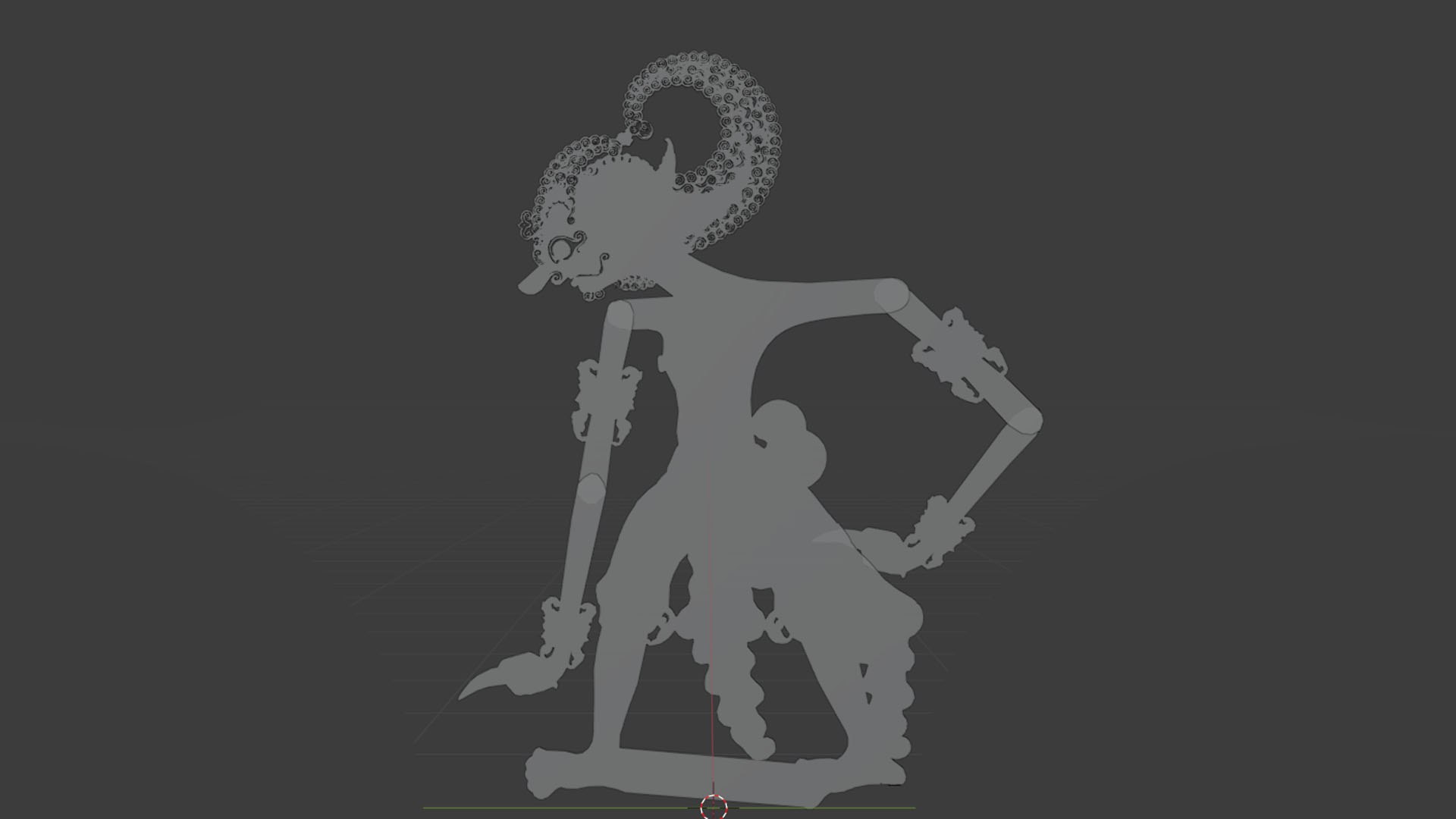 3D Wayang Kulit Bimasena Werkudara Model - TurboSquid 2230787