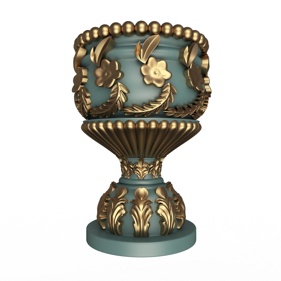 Flower Pot 013 Green Model - TurboSquid 2198962