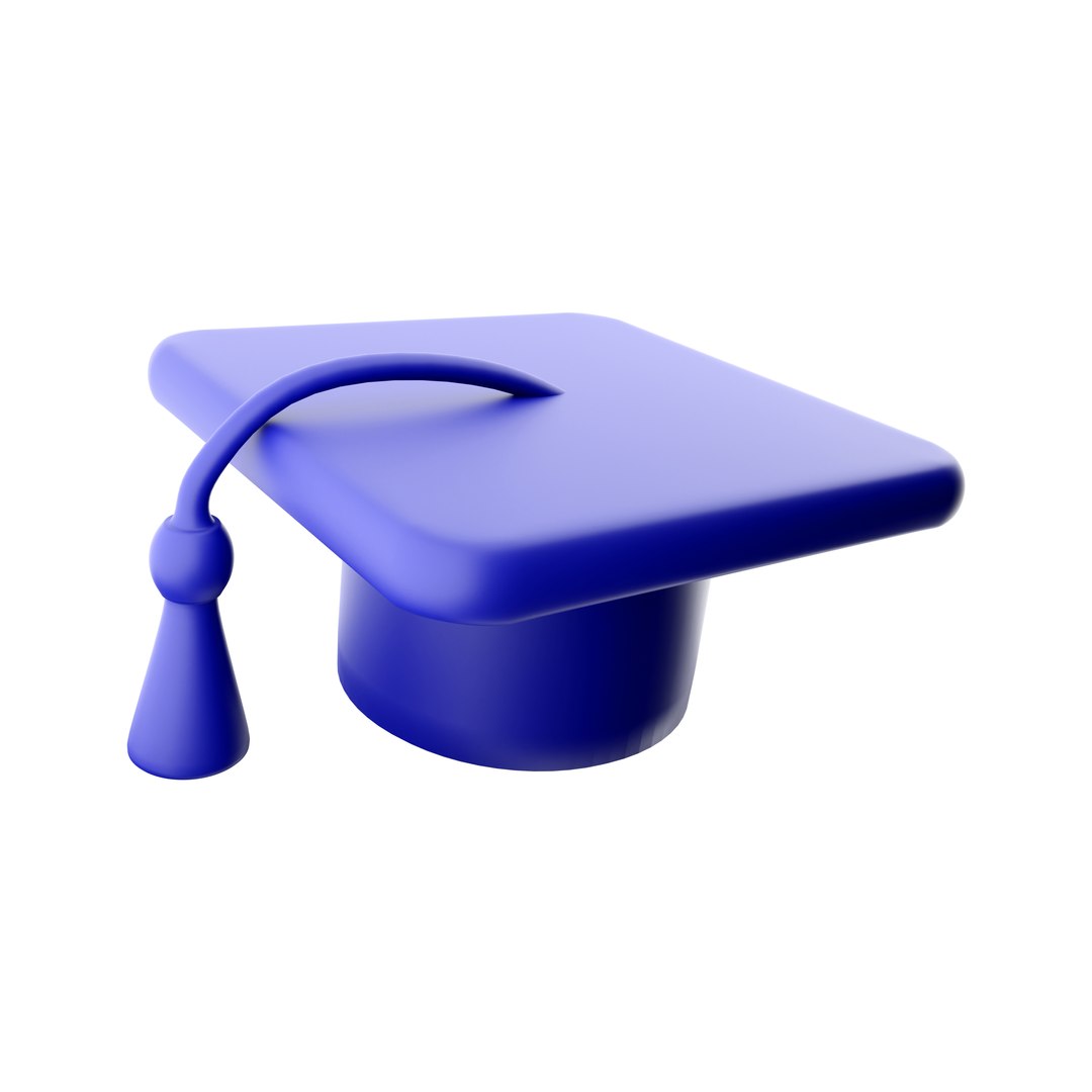 Graduation Cap Icon 3D Model - TurboSquid 2066013