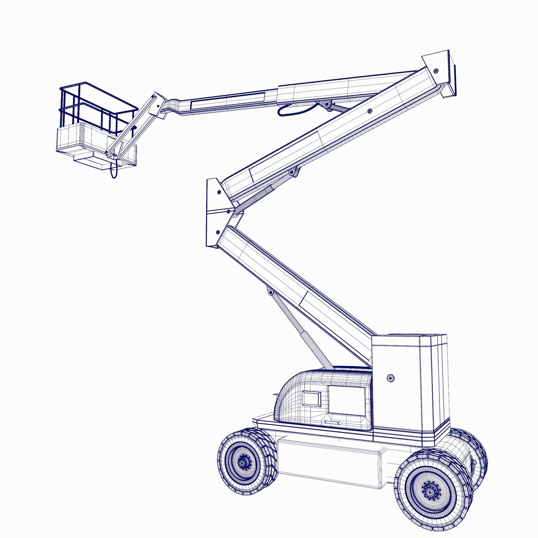 3D Telescoping Platform Boom Lift - TurboSquid 2424057