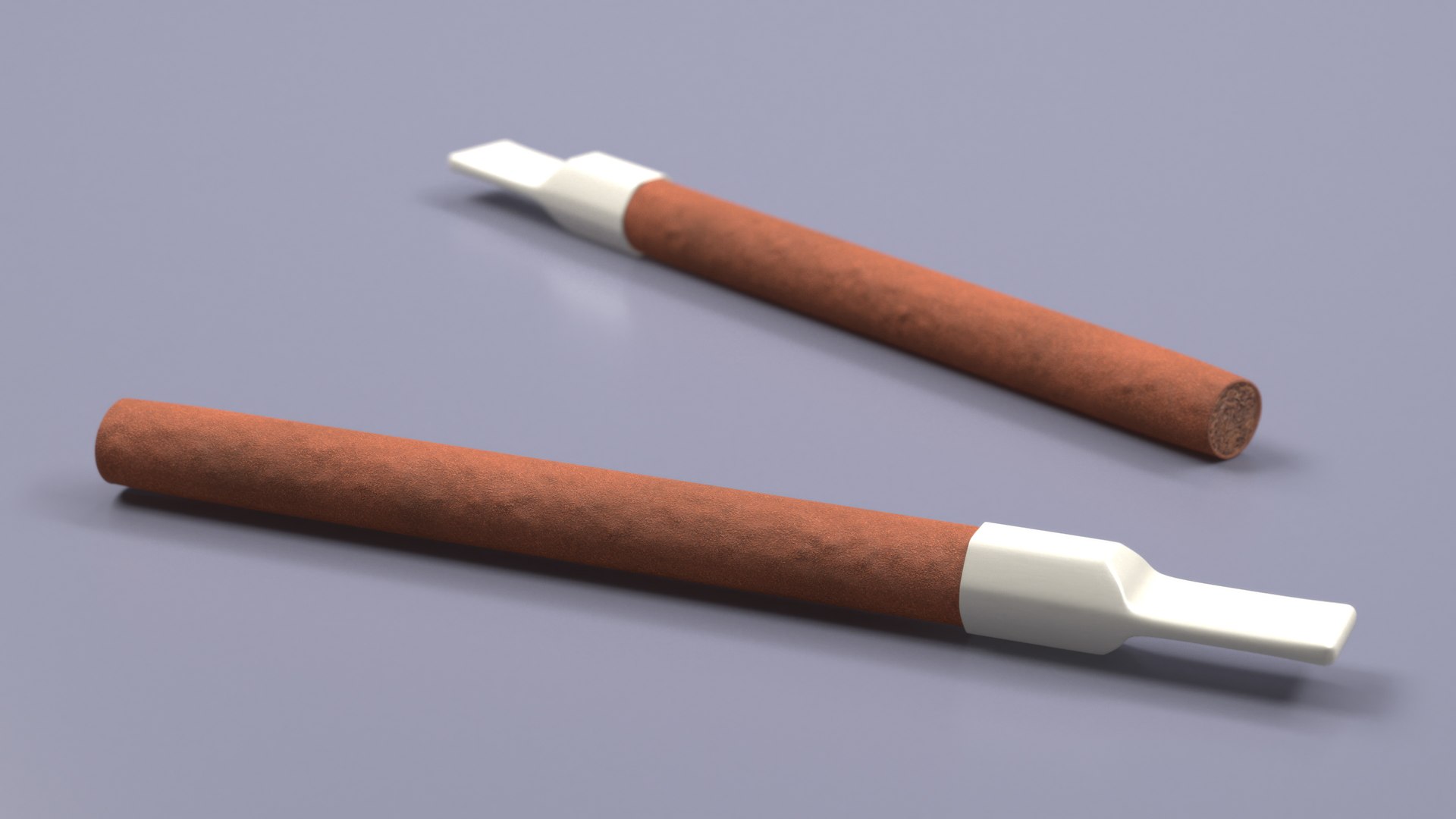 3D Cigarillos With Plastic Tip Model - TurboSquid 2235493