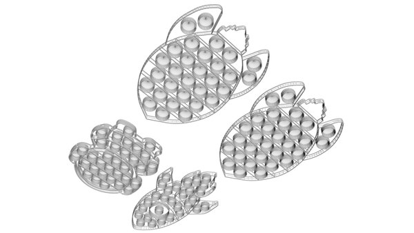 3D Astronaut And Rocket Pop It Fidget Toys Set - TurboSquid 1772907