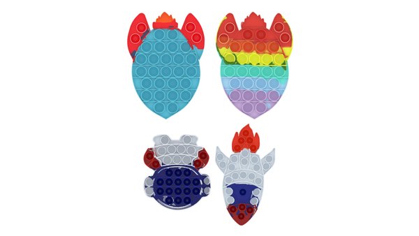 3D Astronaut And Rocket Pop It Fidget Toys Set - TurboSquid 1772907