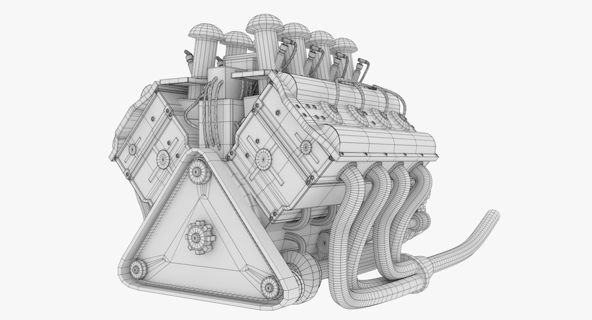 3D model f1 engine v8 - TurboSquid 1286520