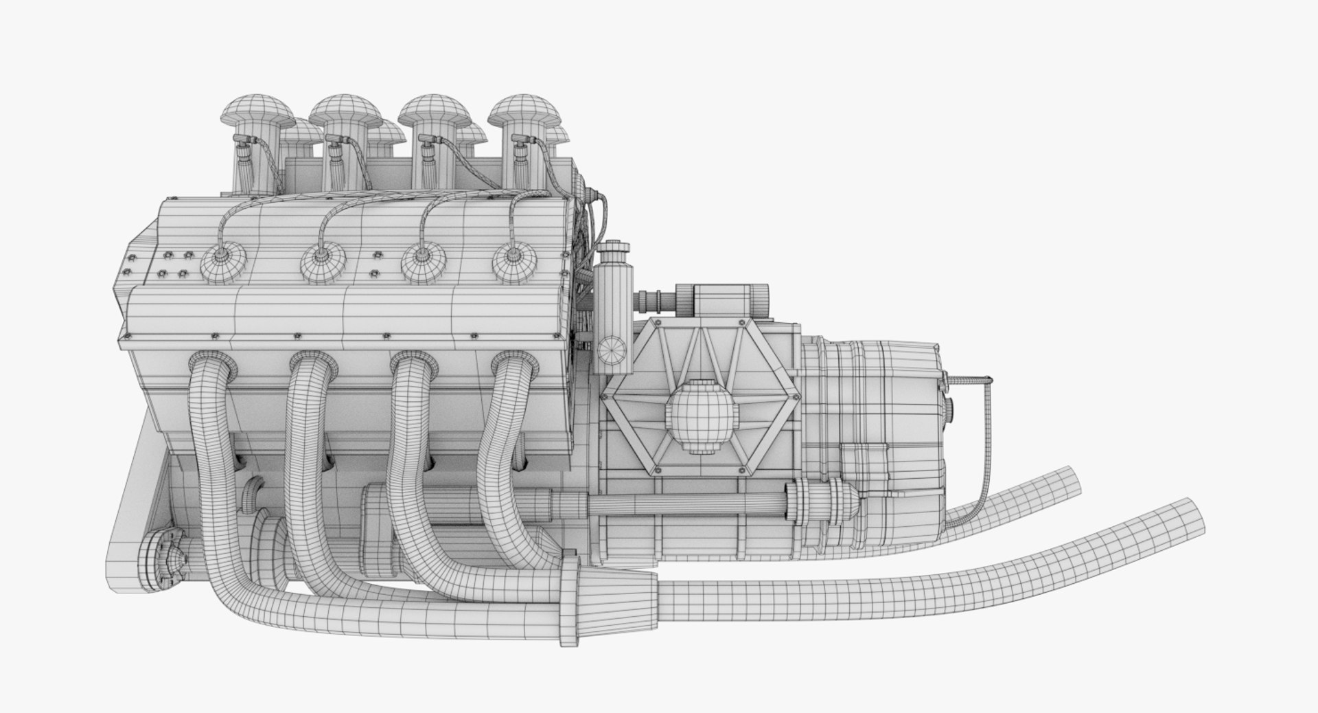 3D model f1 engine v8 - TurboSquid 1286520