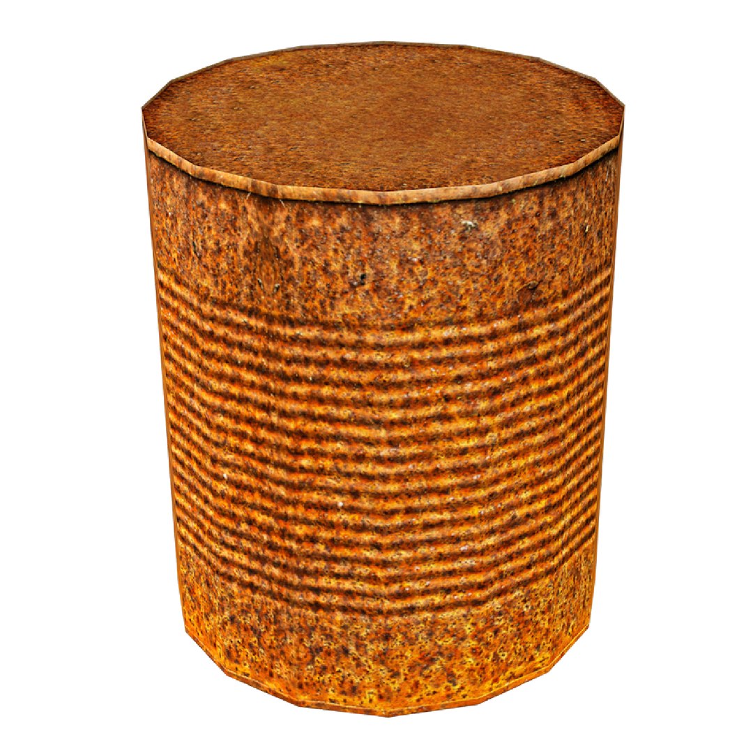 3D old rusty tin - TurboSquid 1550836