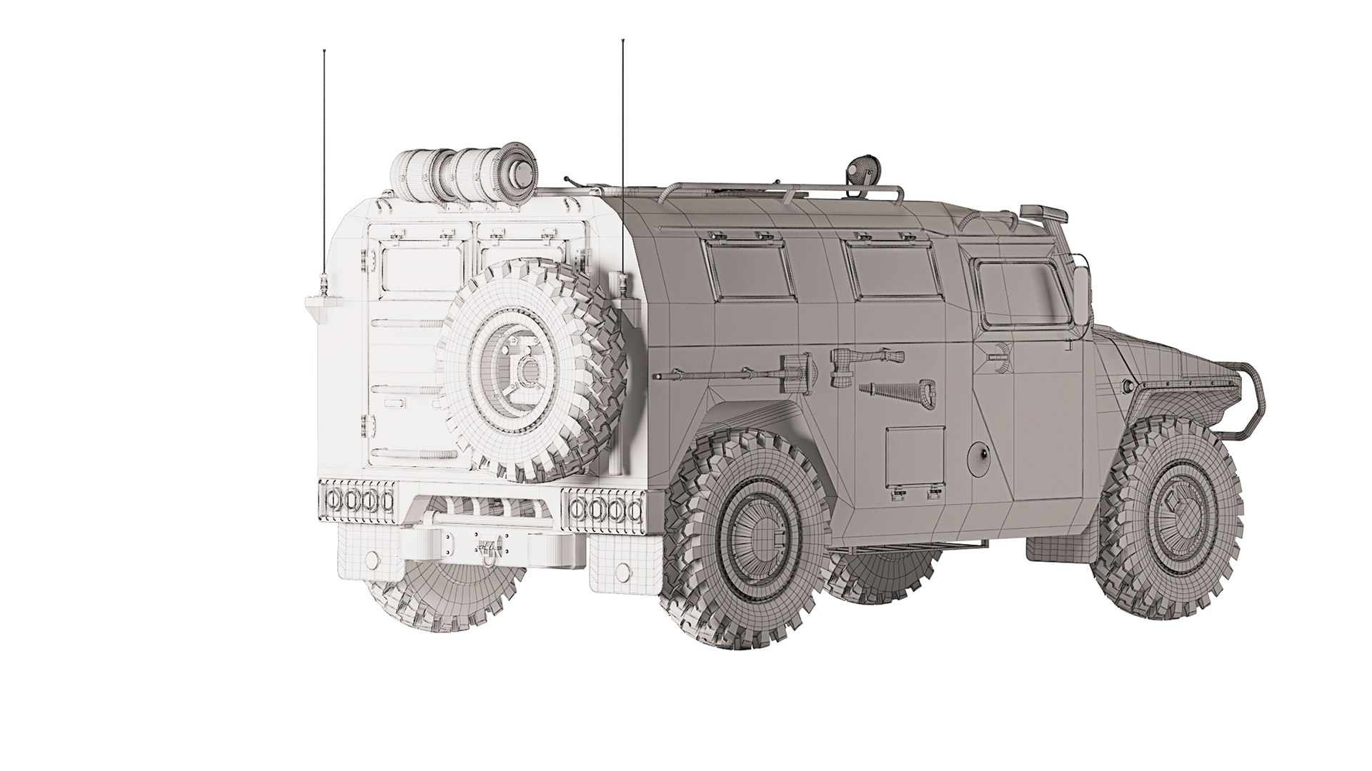3D Gaz Tiger 2330 2005 - TurboSquid 1890865