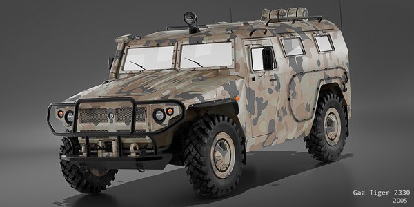 Gaz Tiger 2330 2005 3D-Modell - TurboSquid 1890865