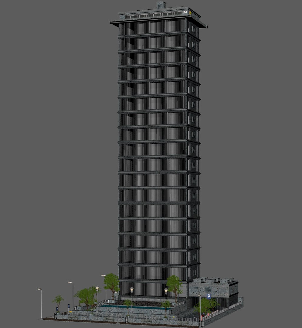 Building Skyscraper 3D - TurboSquid 1250630