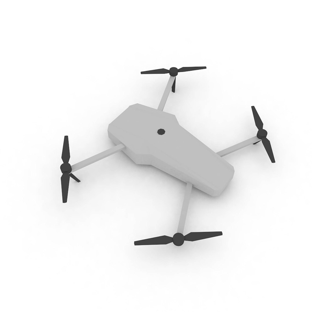 Low Poly Aerial Quadcopter Drone 3D - TurboSquid 1974796