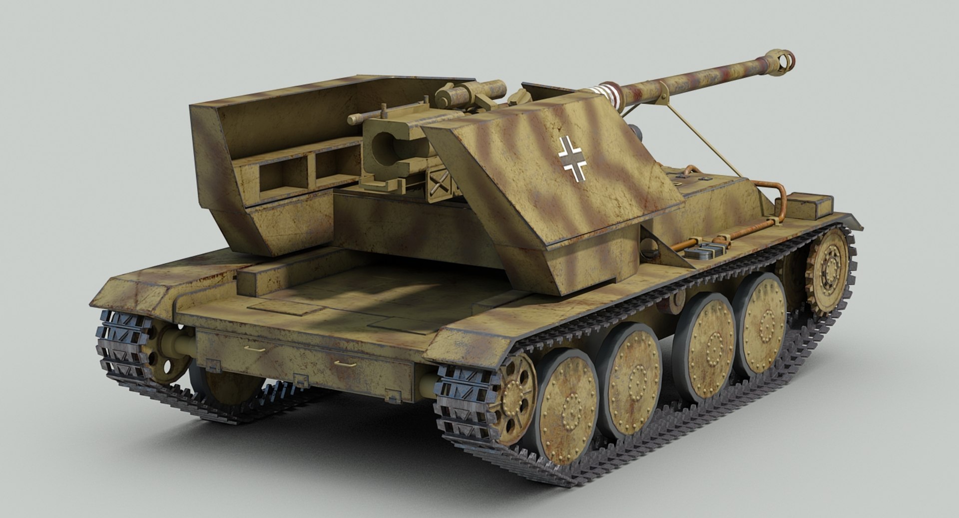 3D Ww2 Krupp Ardelt Waffentrager - TurboSquid 1431136