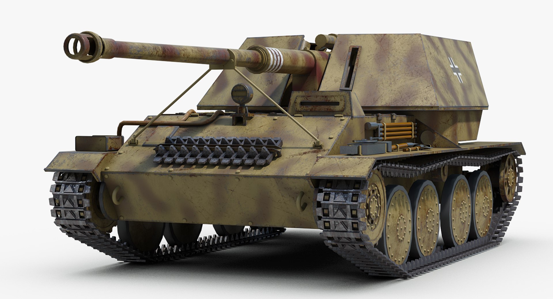 modelo 3d Krupp / Ardelt Waffentrager 88mm - TurboSquid 1431136