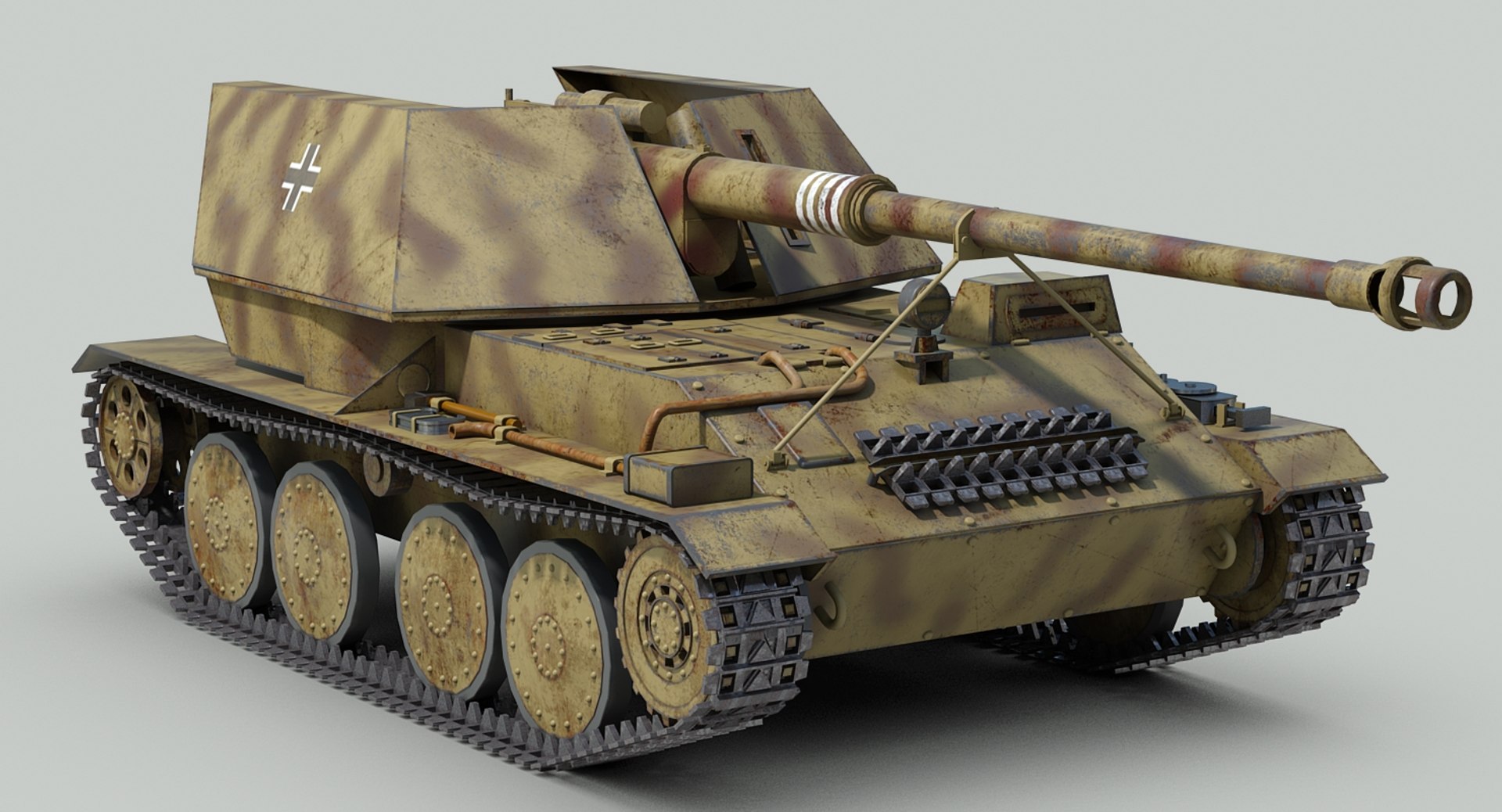 3D Ww2 Krupp Ardelt Waffentrager - TurboSquid 1431136