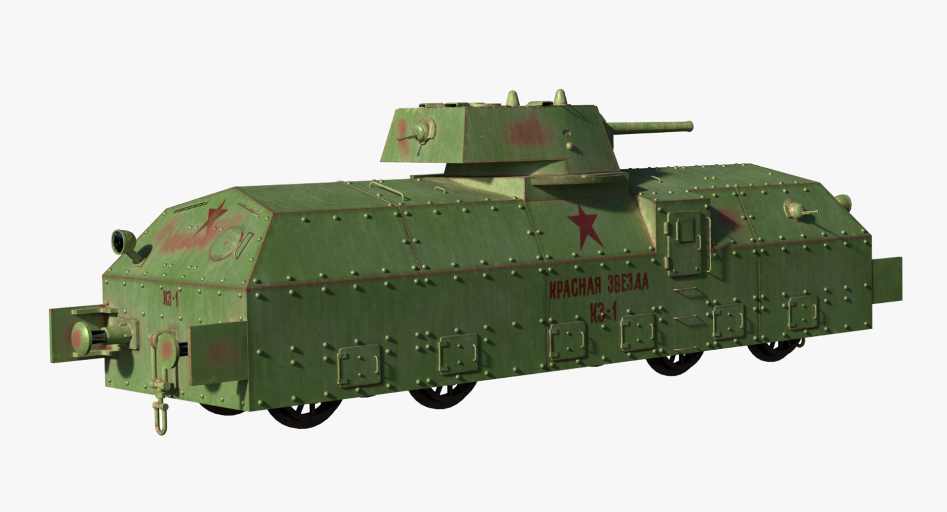 Soviet Draisine Red Star Model - TurboSquid 1192874