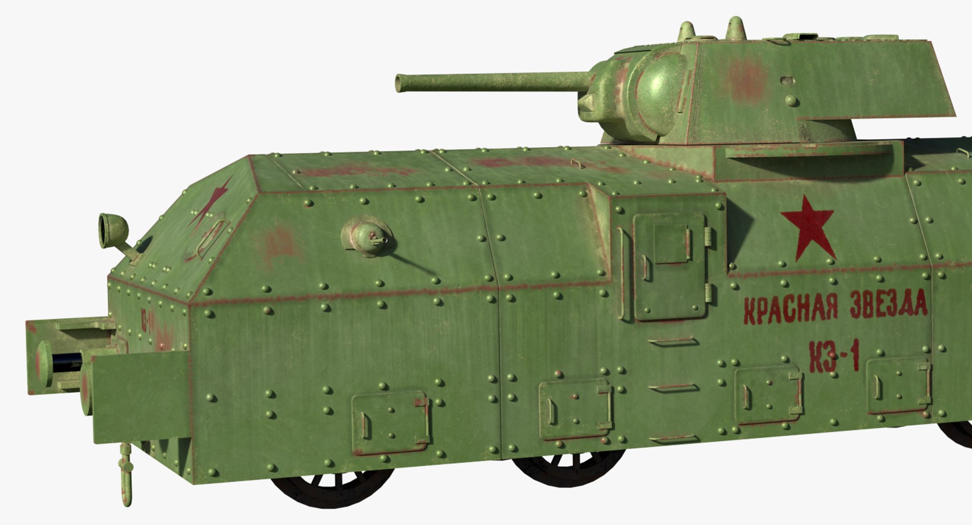 Soviet Draisine Red Star Model - TurboSquid 1192874