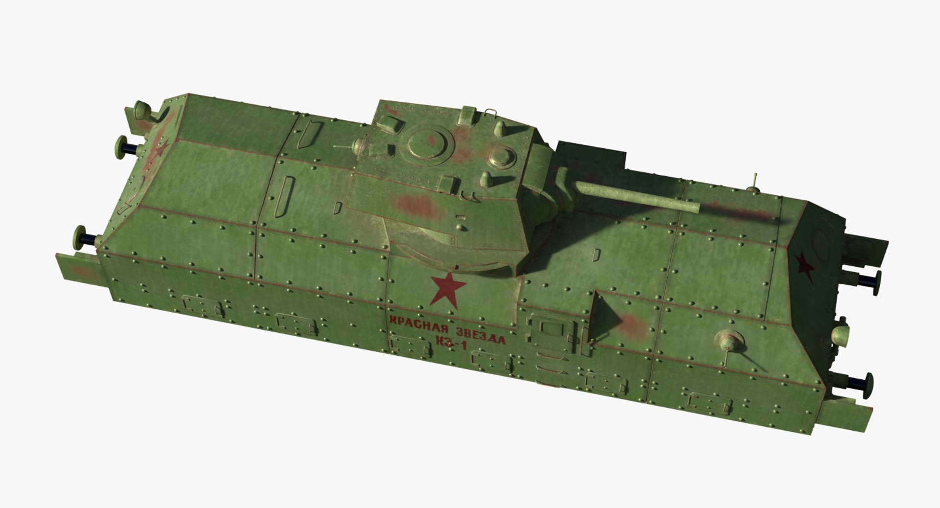 Soviet Draisine Red Star Model - TurboSquid 1192874