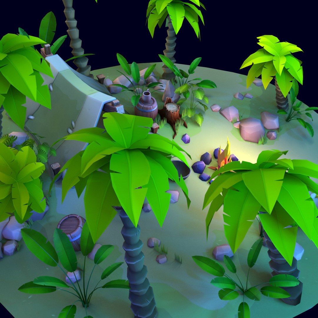 Stylized set model - TurboSquid 1625275