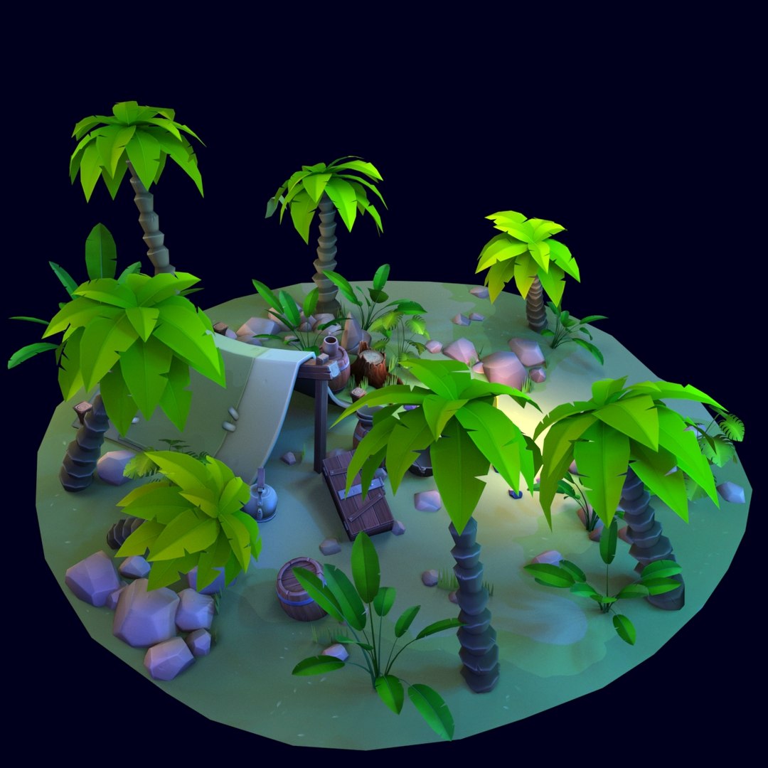 Stylized set model - TurboSquid 1625275