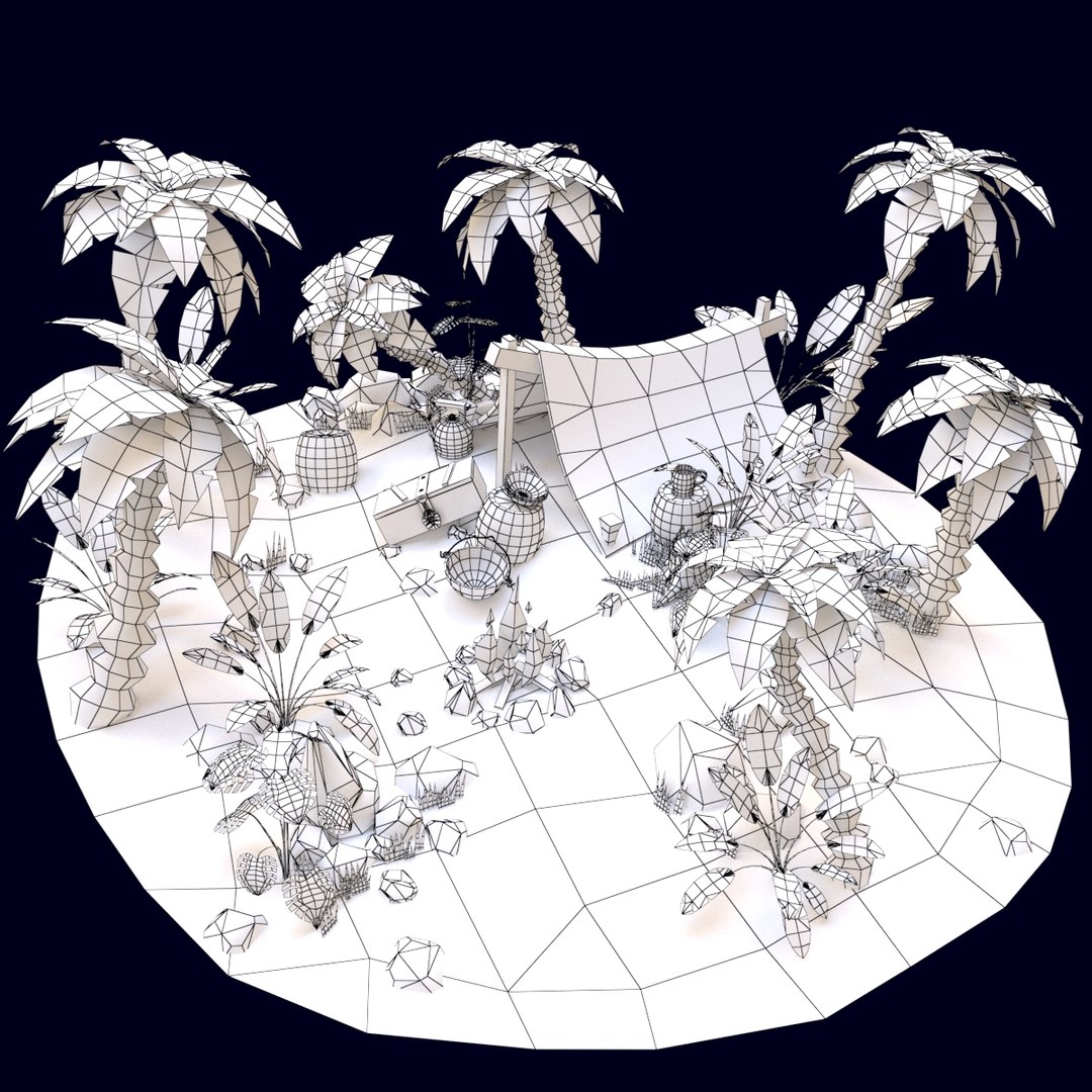 Stylized set model - TurboSquid 1625275