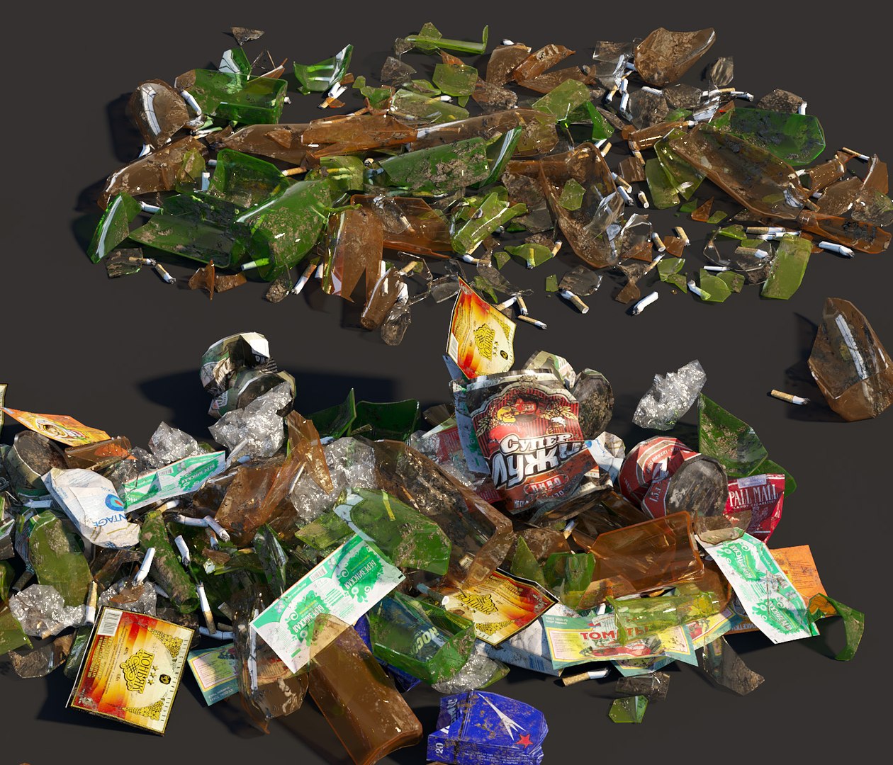 3D Garbage Dirt - TurboSquid 1403580