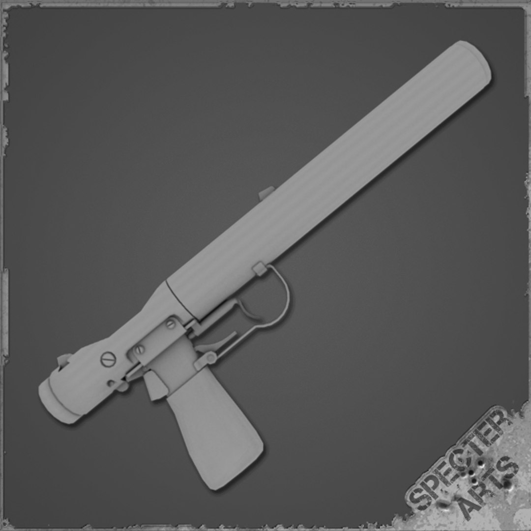 Welrod Mk1 Pistol 3d Model