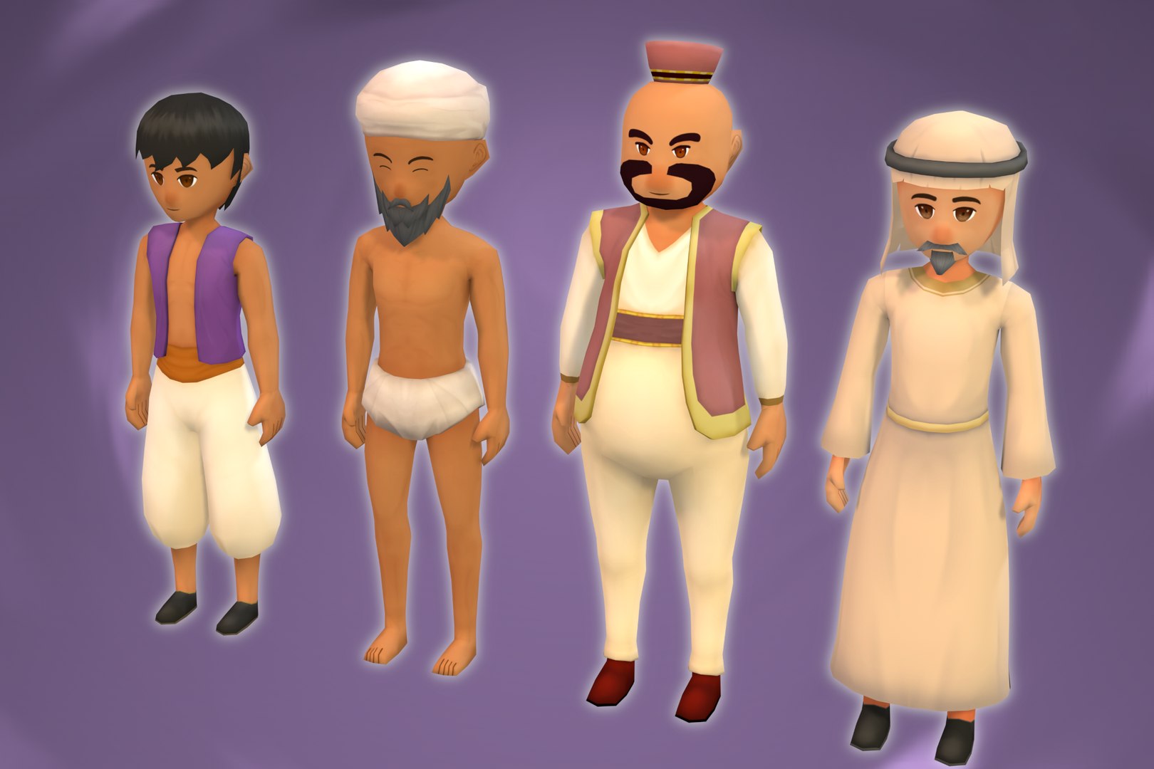 Stylized NPC - M Desert People Pack 3D - TurboSquid 2131312