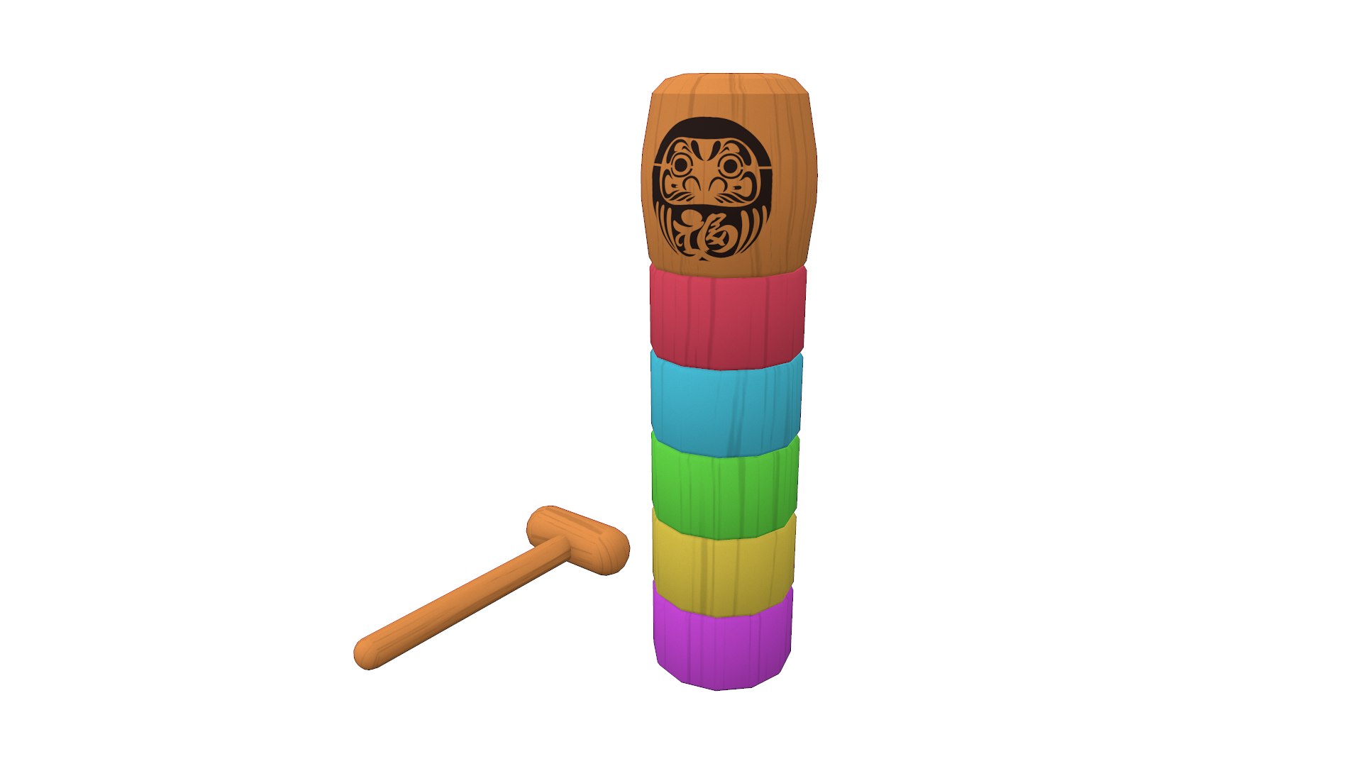 modelo 3d Daruma Otoshi - TurboSquid 2007008