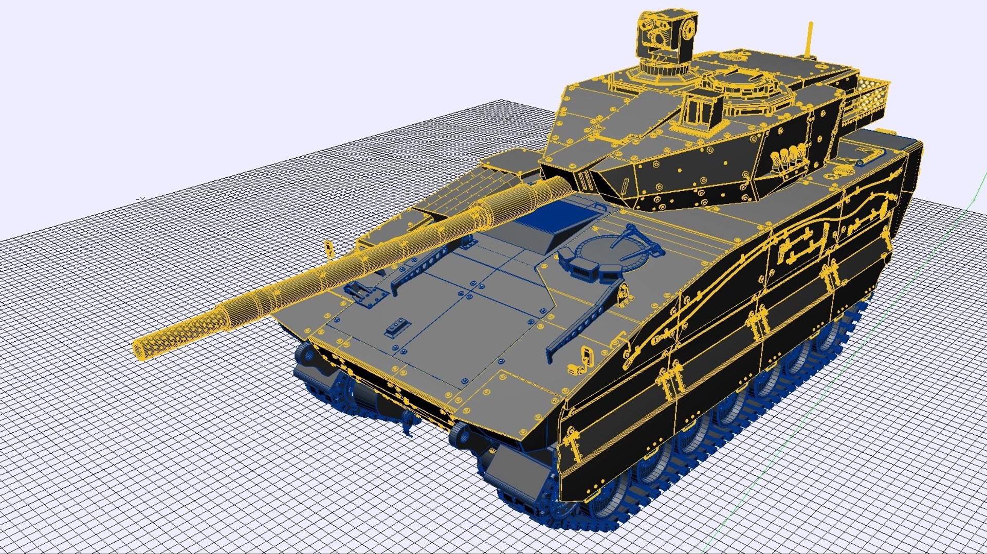 3D ASCOD Sabrah Light Tank Model - TurboSquid 2186942