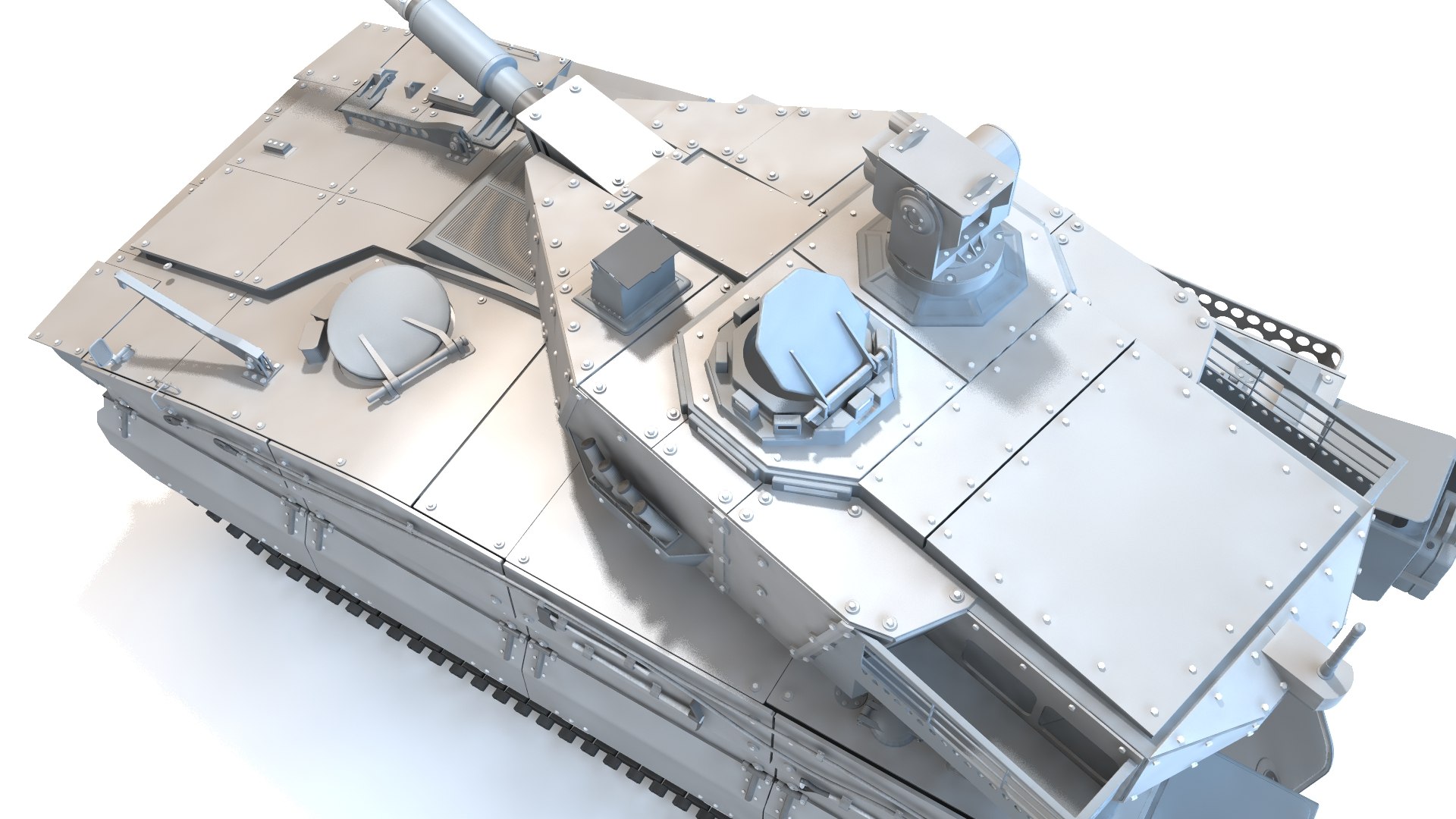 3D ASCOD Sabrah Light Tank Model - TurboSquid 2186942