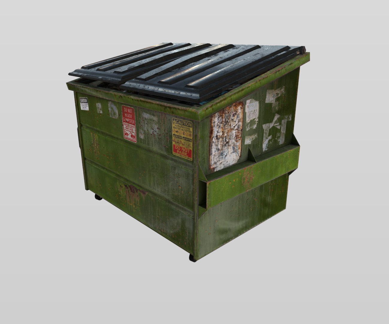 3D Realistic Dumpster - TurboSquid 1210990