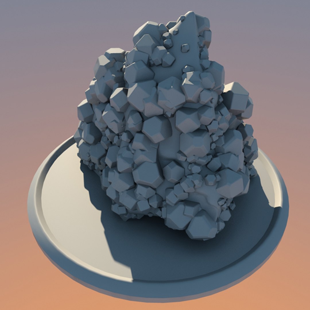 3d model natural crystal