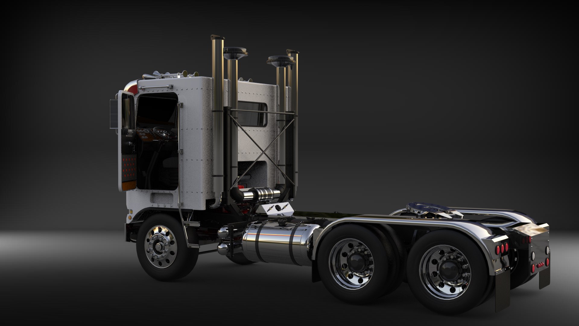 Kenworth K100 Day Cab 3D Model - TurboSquid 1793617