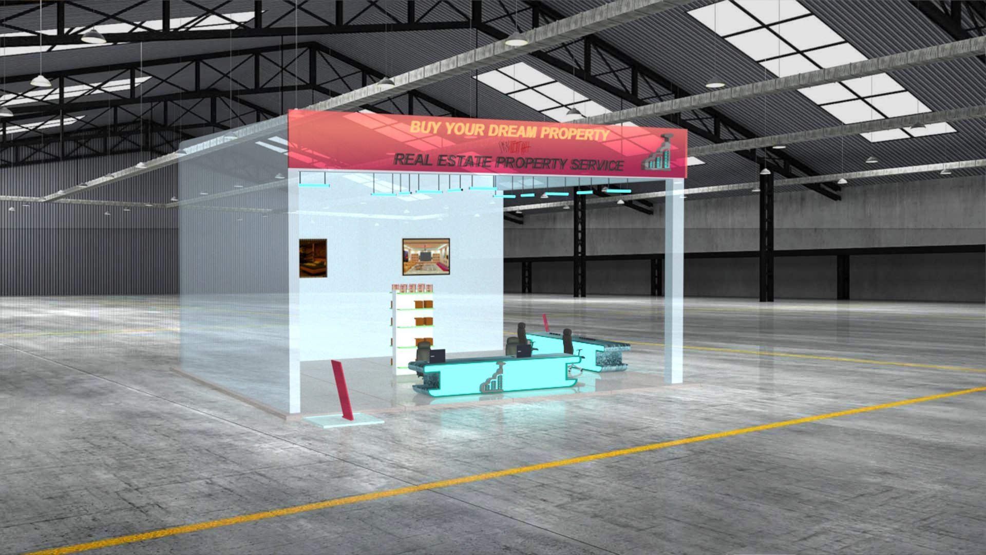 3D Exhibition Stall - TurboSquid 2204757