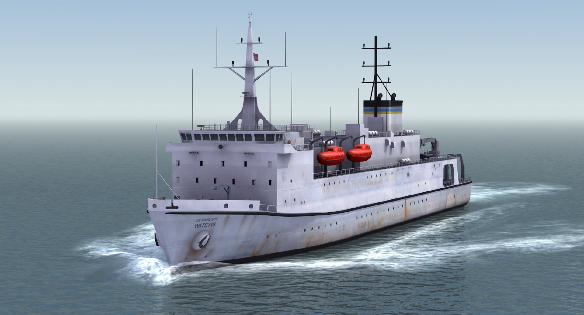3D Usns Waters T-ags-45 - TurboSquid 1494086