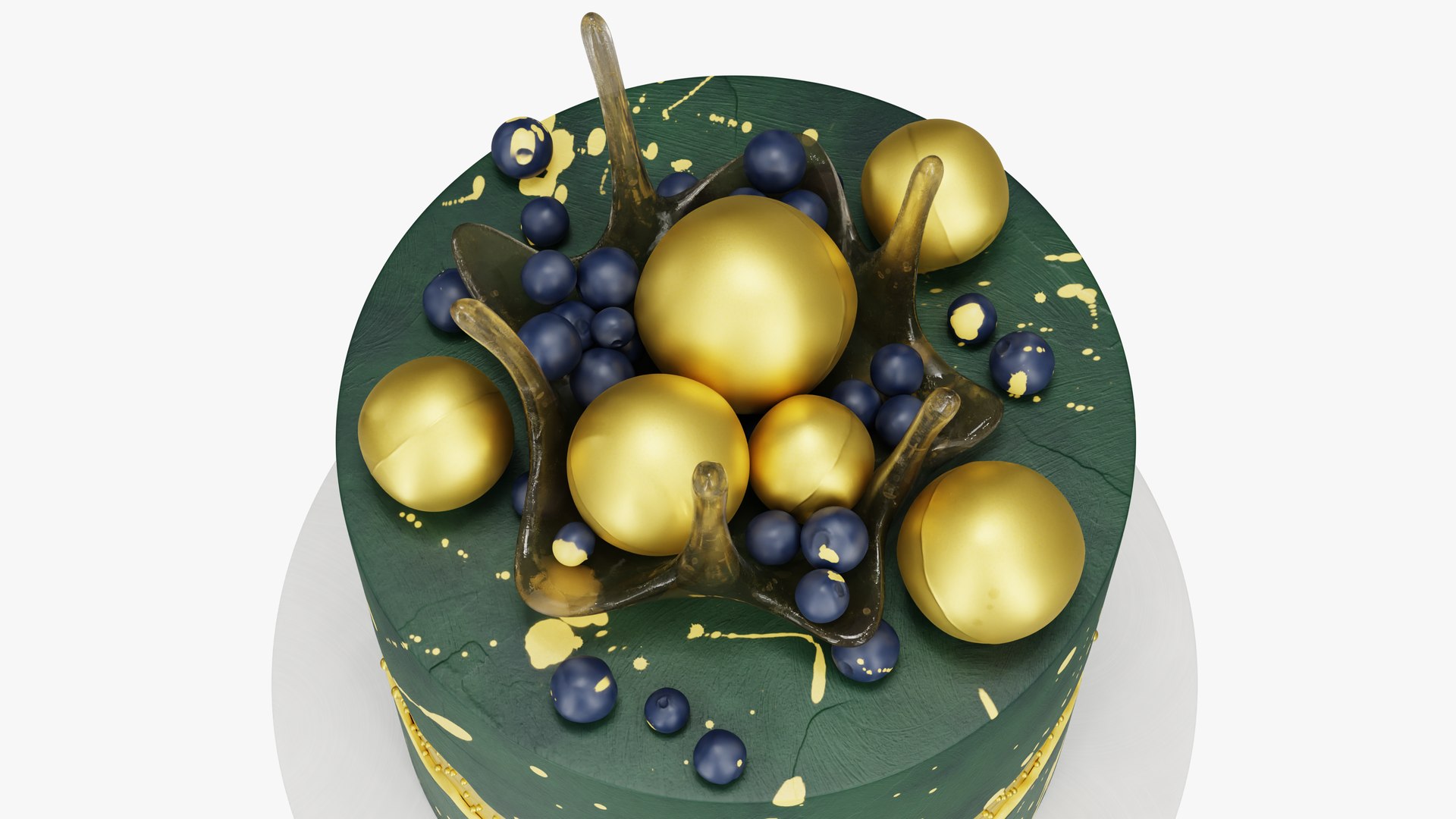 3D Professional birthday cake 3D model V1 - TurboSquid 2009011