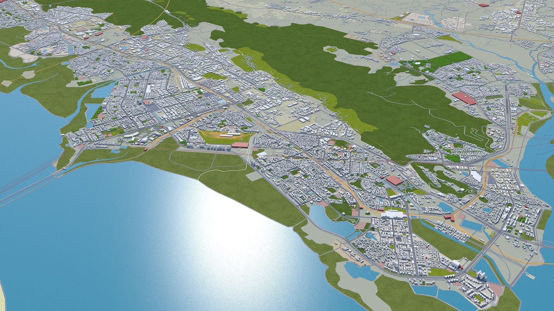 3D model city area building - TurboSquid 1653160