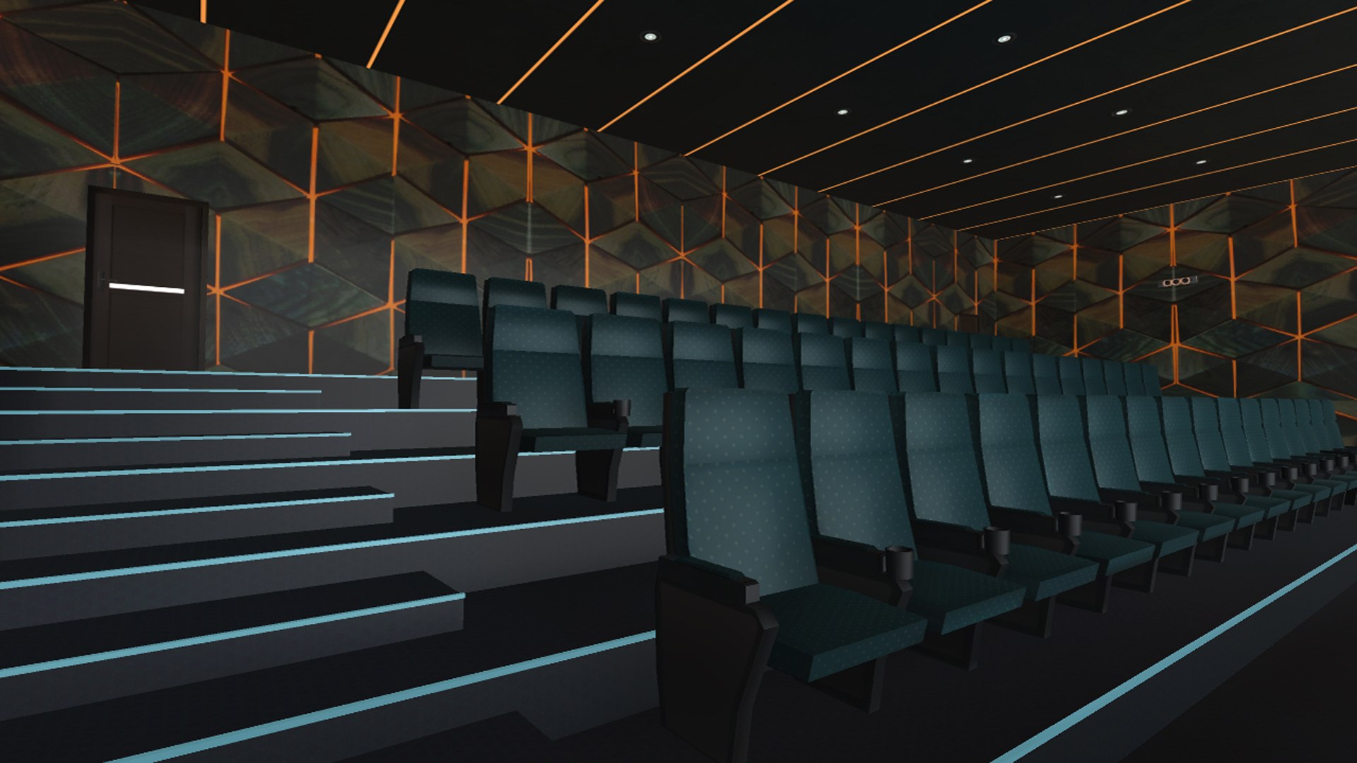 Modern Cinema Hall 07 3D Model - TurboSquid 2203439