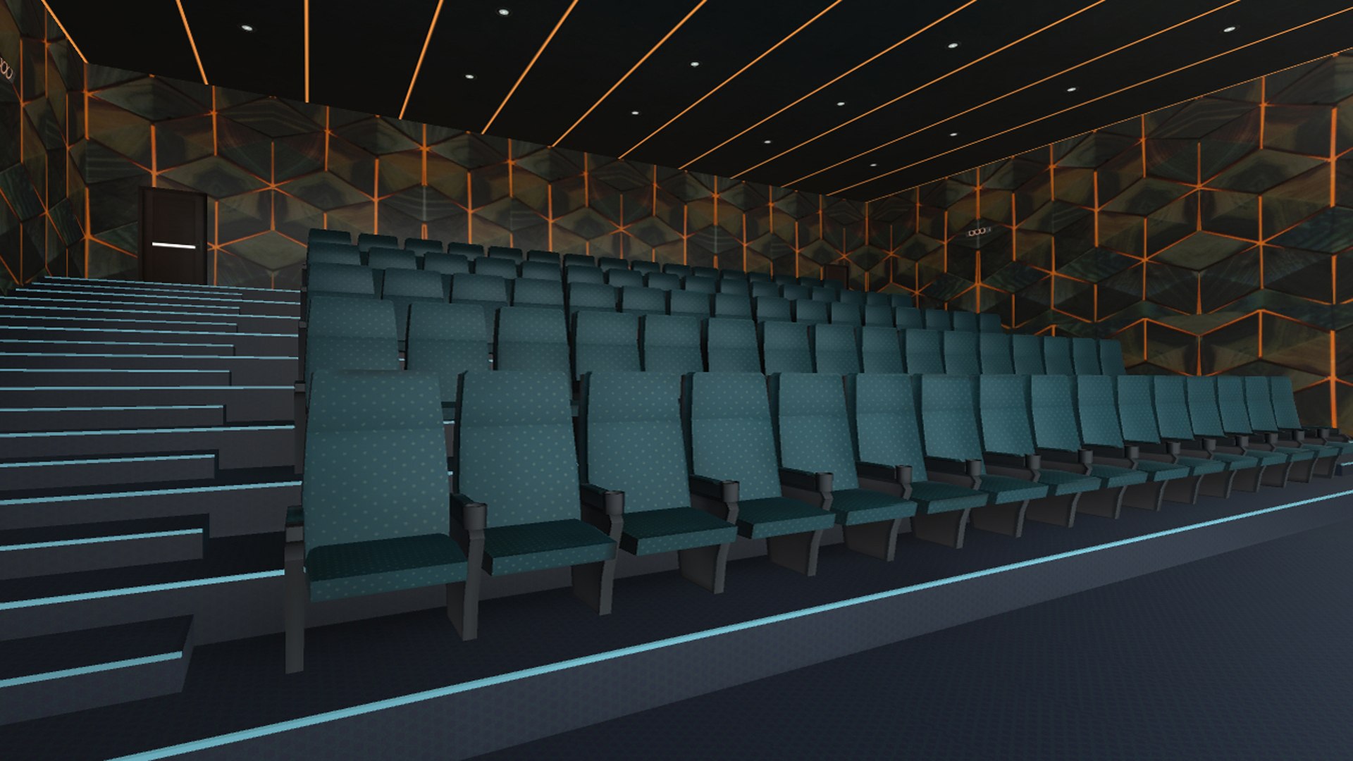 Modern Cinema Hall 07 3D Model - TurboSquid 2203439