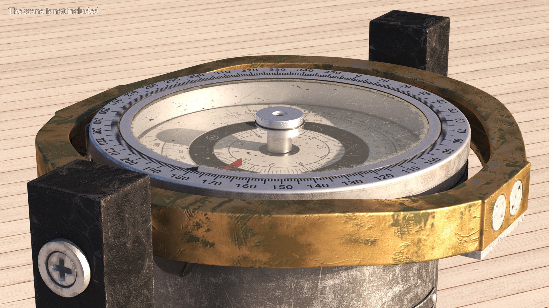 Steel Old Compass For Ship 3D Model - TurboSquid 1992158
