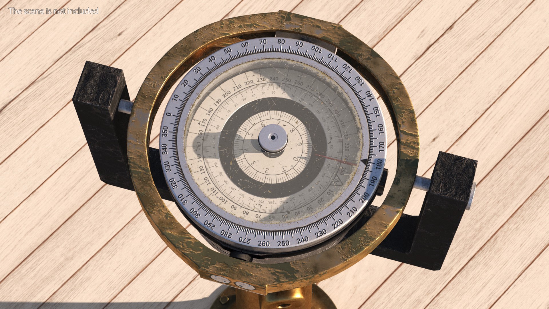 Steel Old Compass For Ship 3D Model - TurboSquid 1992158