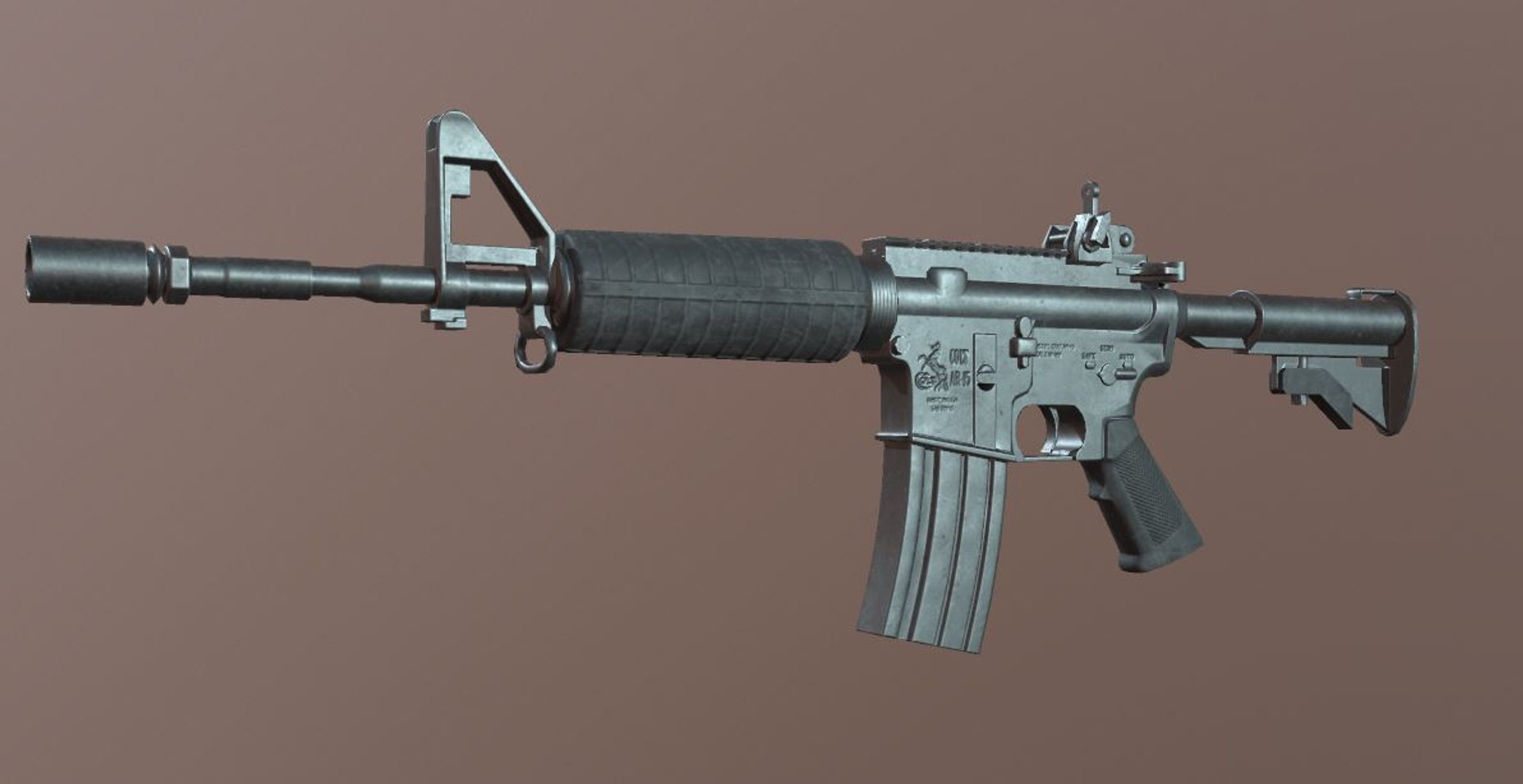 3D Ready M4a1 Model - TurboSquid 1338489