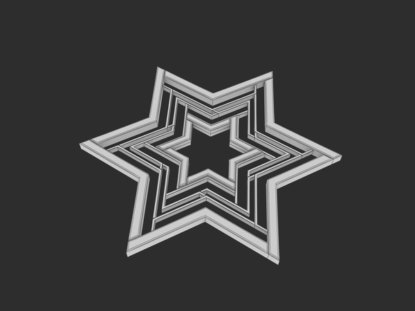 Star david 3D model - TurboSquid 1416810