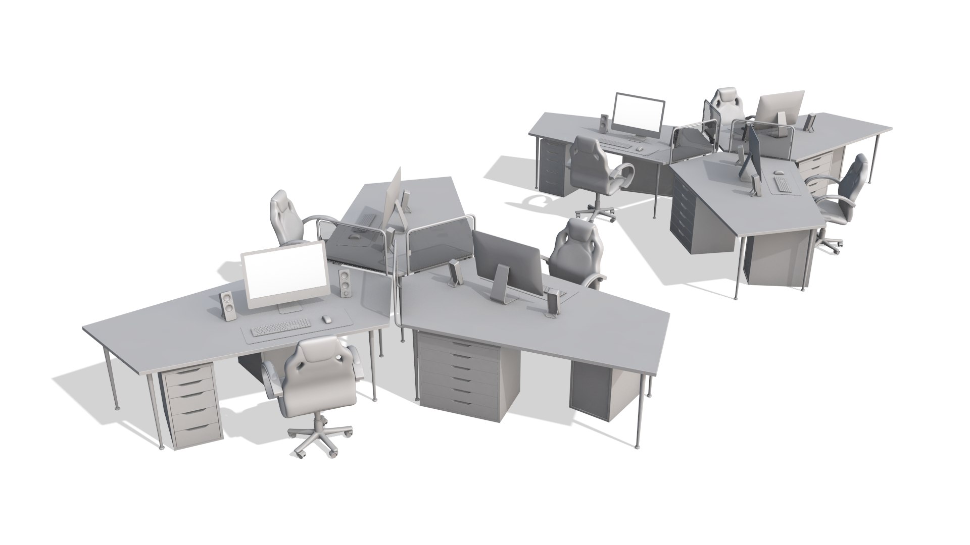 3D WORK STATION - TurboSquid 1818002